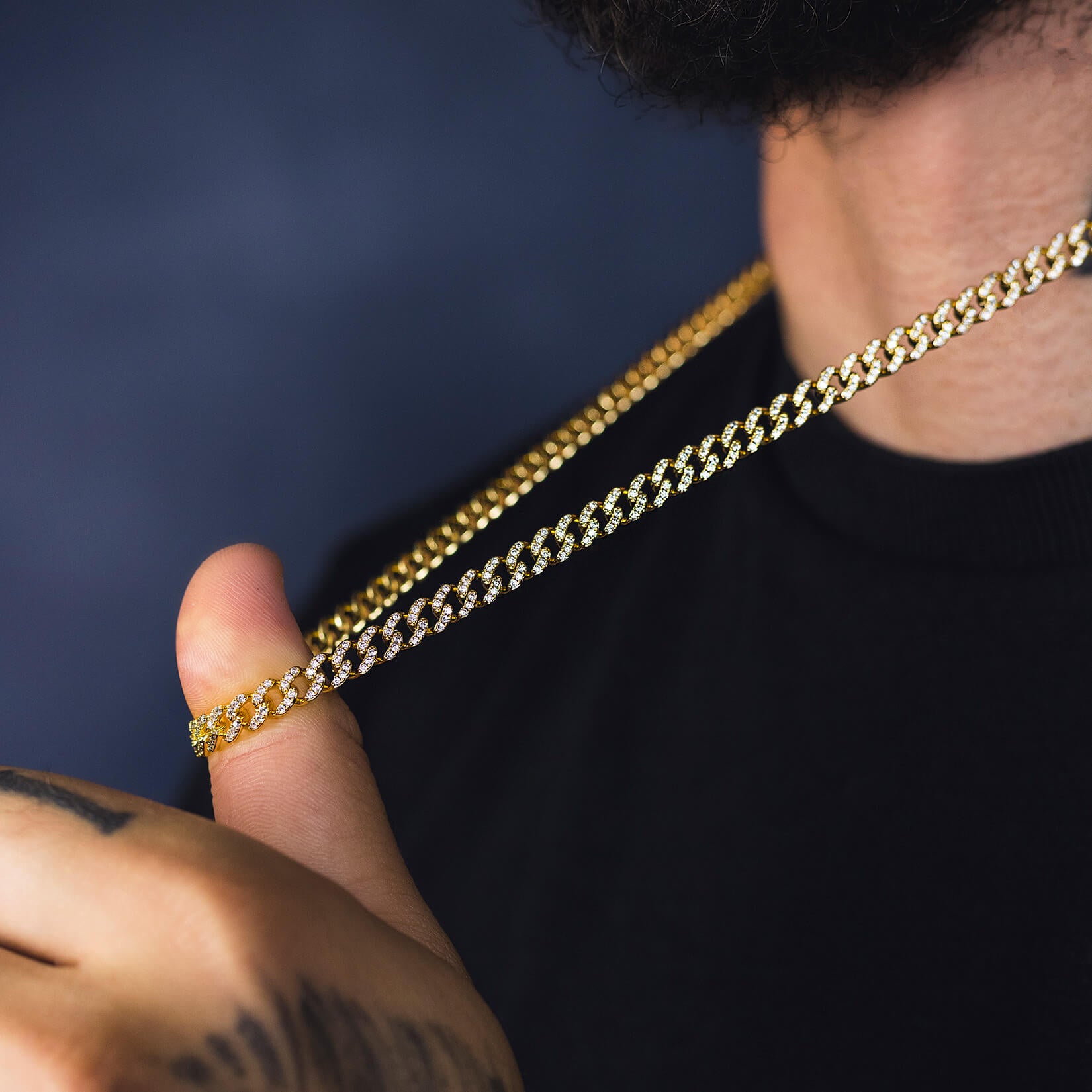 The Iced Cuban Necklace | Gold | Ralph Christian Watches