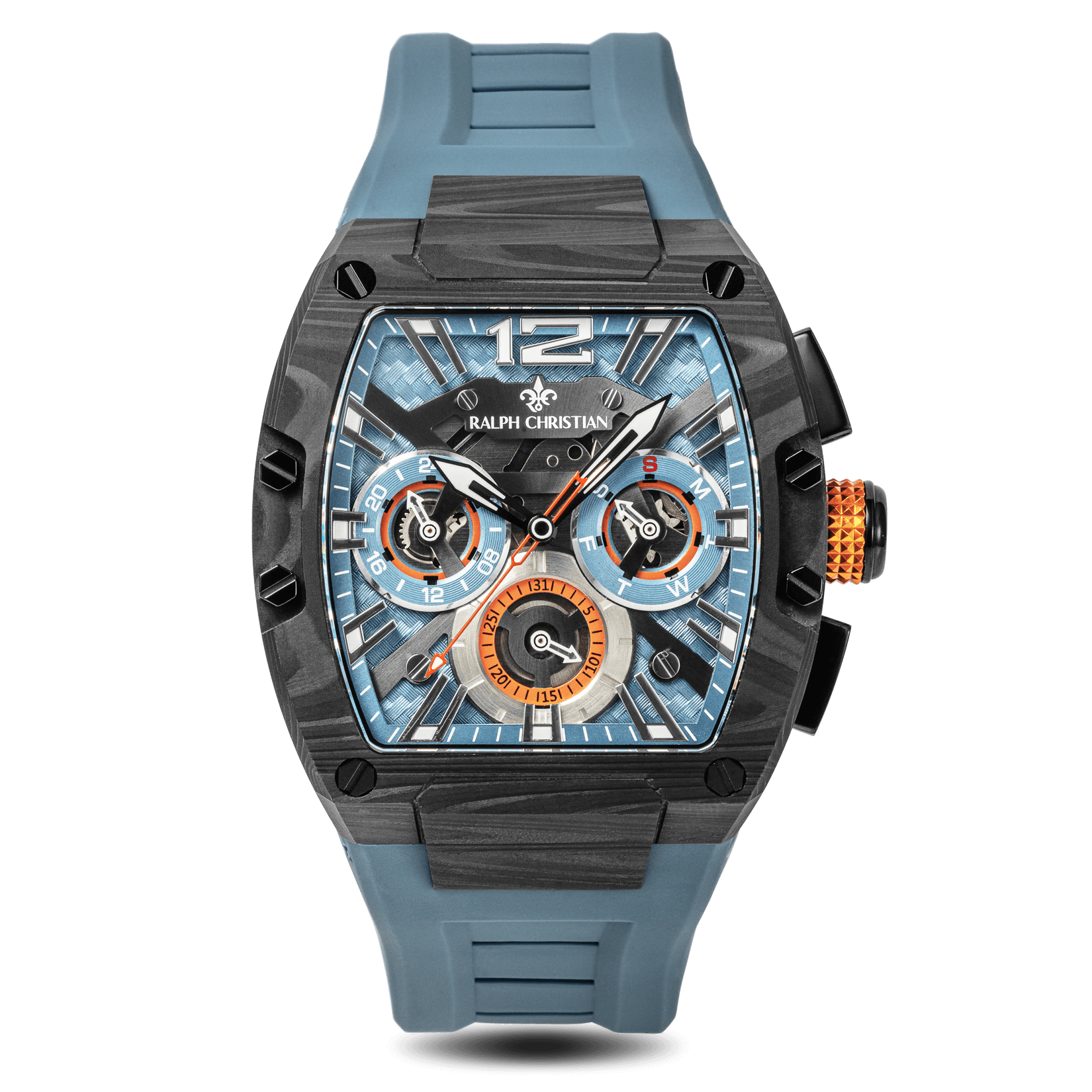 The Intrepid Sport Carbon Fiber | Petrol Blaze | Ralph Christian Watches