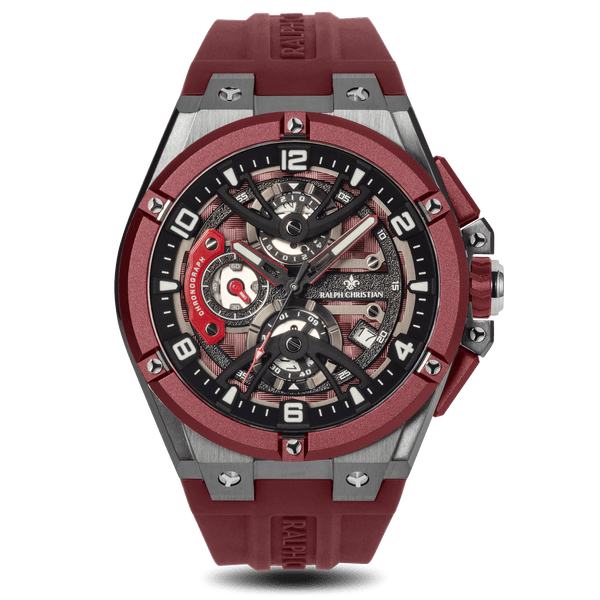 The Apex Chrono | Crimson Steel | Ralph Christian Watches
