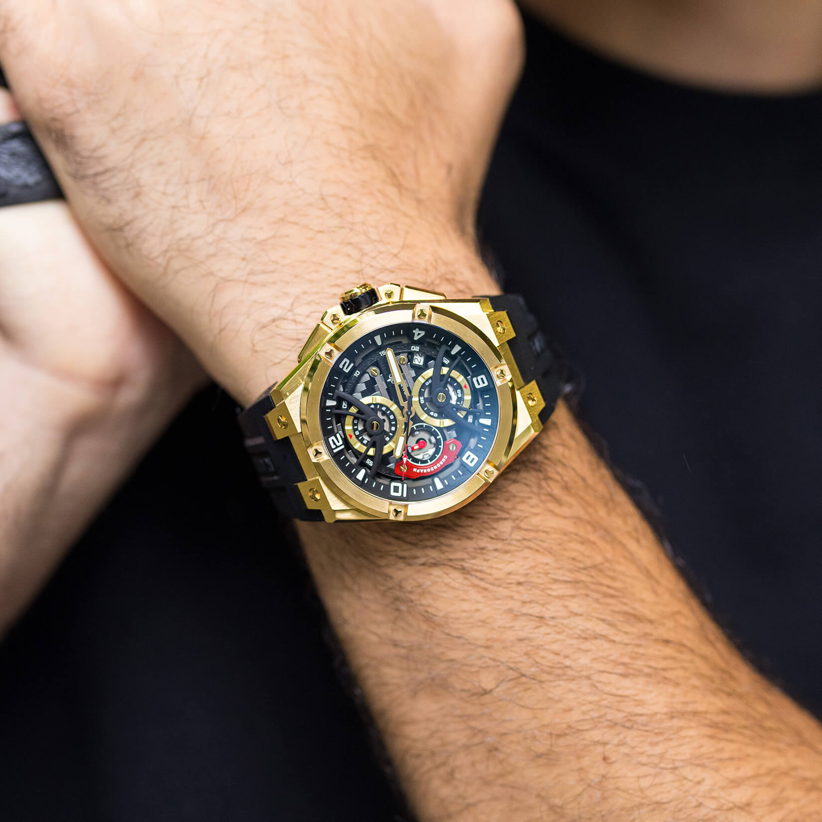 The Apex Chrono | Luxe Black | Ralph Christian Watches