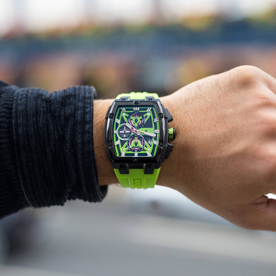 The Polaris Chrono | Lime Green | Ralph Christian Watches