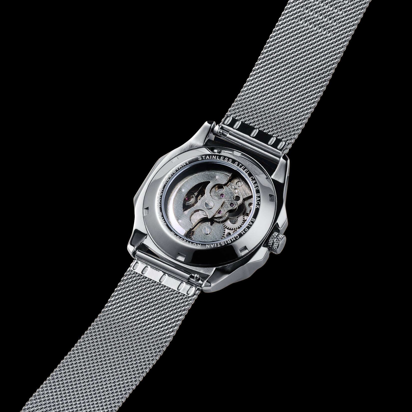 The Avalon Silver + Silver Mesh Strap | Ralph Christian Watches