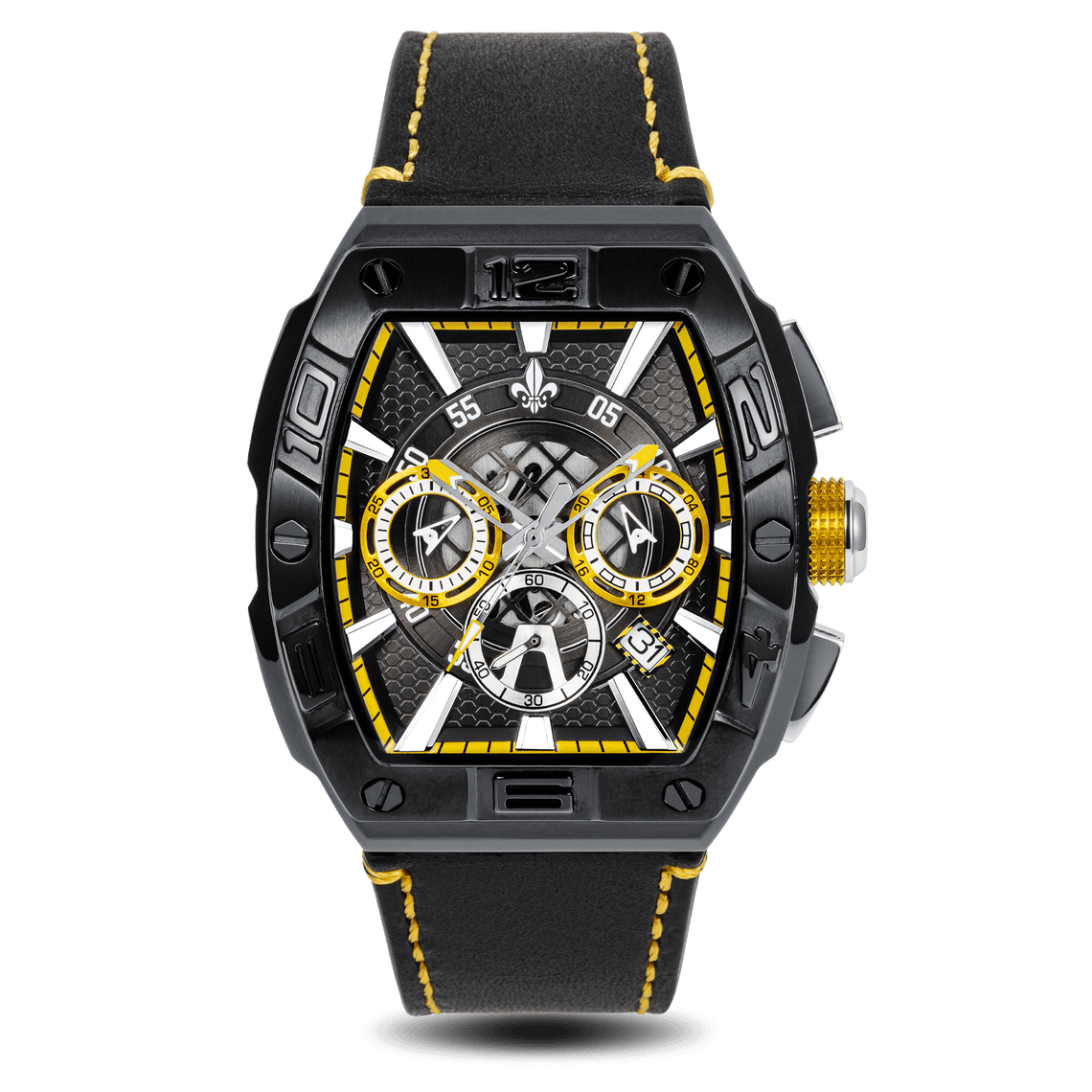 The Intrepid Chronograph | Black And Yellow | Ralph Christian Watches